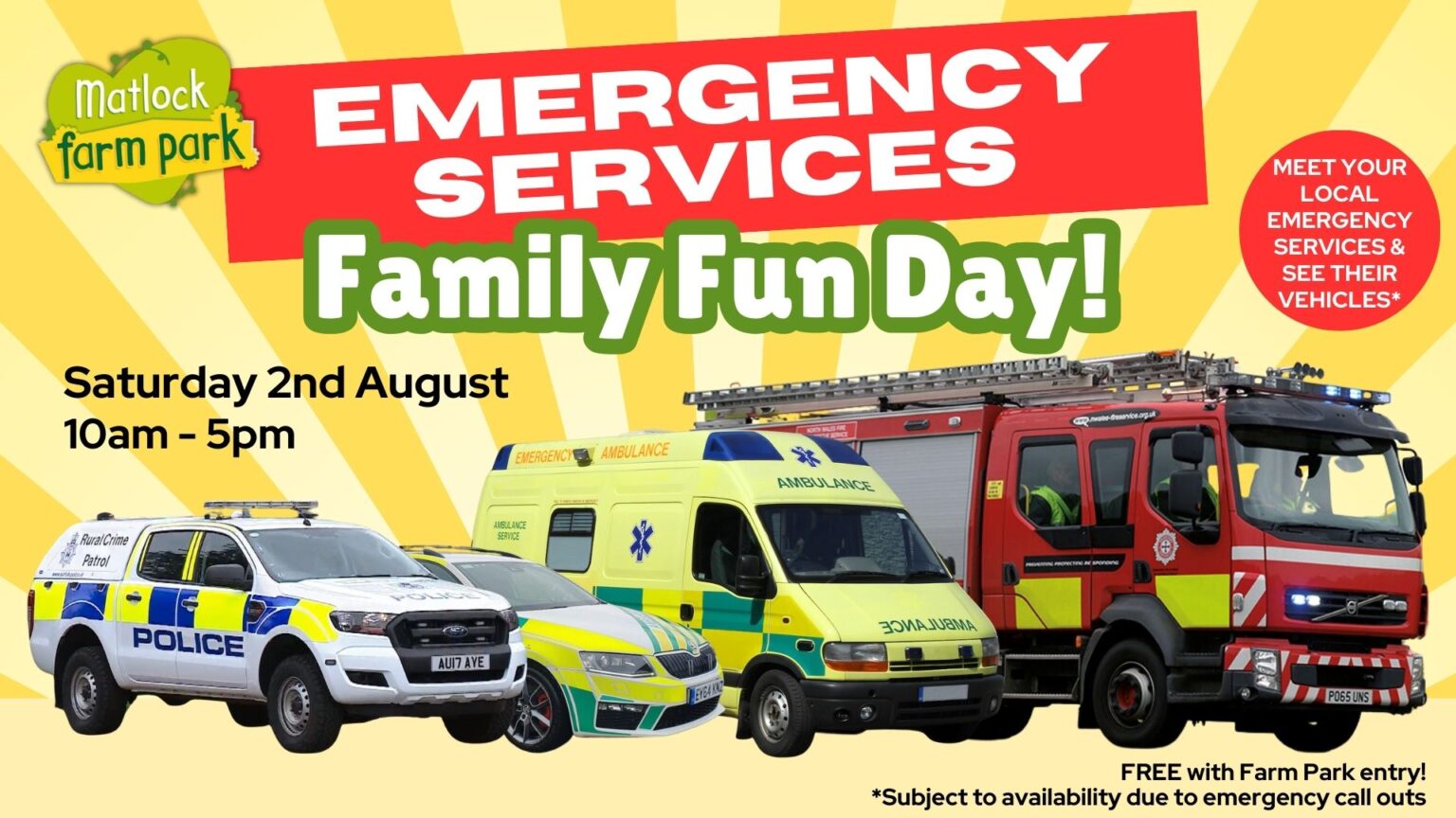 Emergency Services Day! | Matlock Farm Park